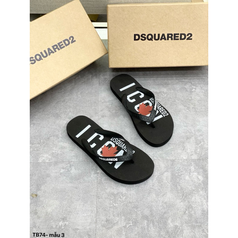 Dép Tông Nam DSQ icon Họa Tiết, tông hè xỏ ngón dsquared2 các mẫu cực ...