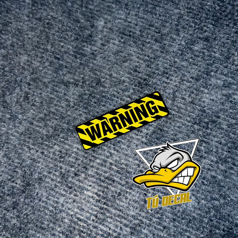 Tem Sticker Nhãn Dán Waring Phản Quang Dán Trang Trí Xe, Nón Bảo Hiểm ...