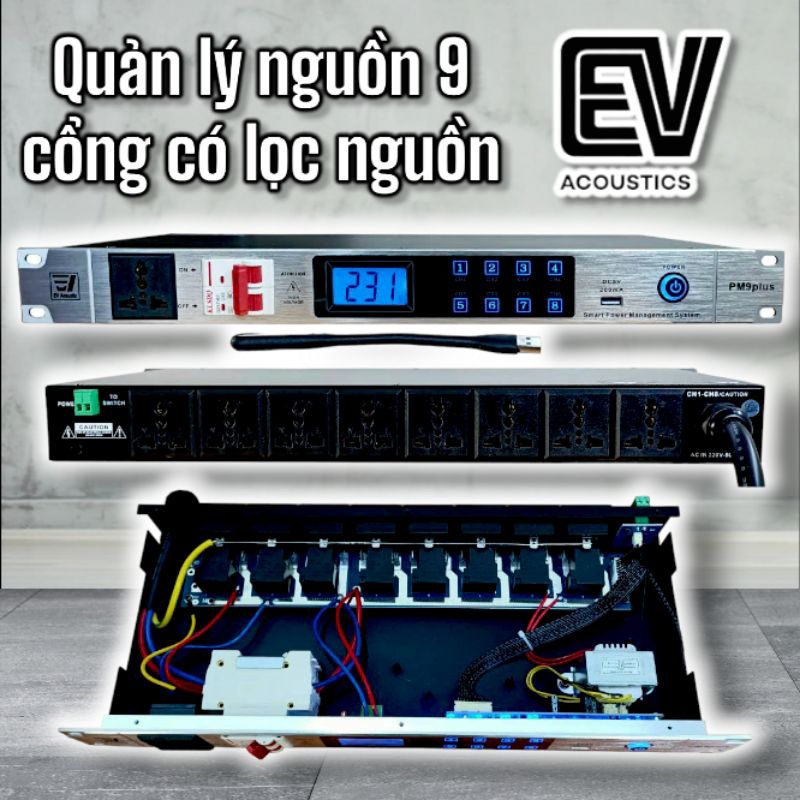 Bộ Quản Lý Nguồn EV Acoustic PM 9 Cổng Cao Cấp Chính Hãng | Shopee Việt Nam