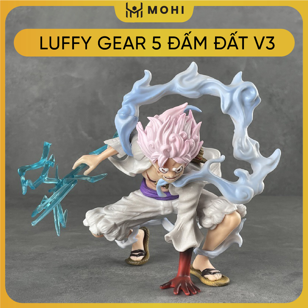 Mô hình Luffy Gear 5 cầm sét đấm đất v3, mô hình OnePiece - Full Box ...