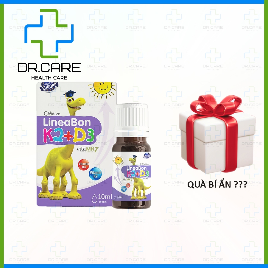 [CHÍNH HÃNG] Lineabon K2 D3 chai nhỏ giọt bổ sung vitamin D3, K2 tinh khiết, giúp trẻ phát triển ...