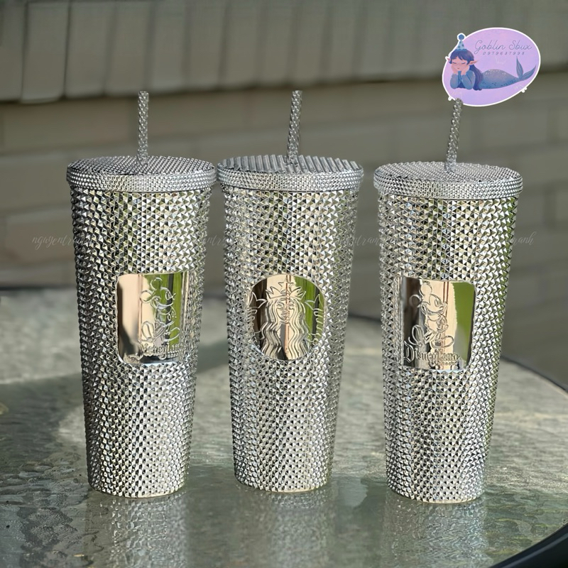 [Authentic] STARBUCKS US x DISNEY LY STUDDED MICKEY MOUSE SILVER COLD ...