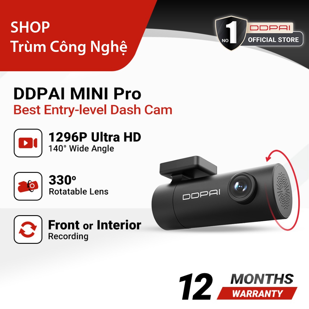 Camera hành trình ô tô DDPAI mini Pro 2K - Phiên Bản Quốc Tế | Shopee ...