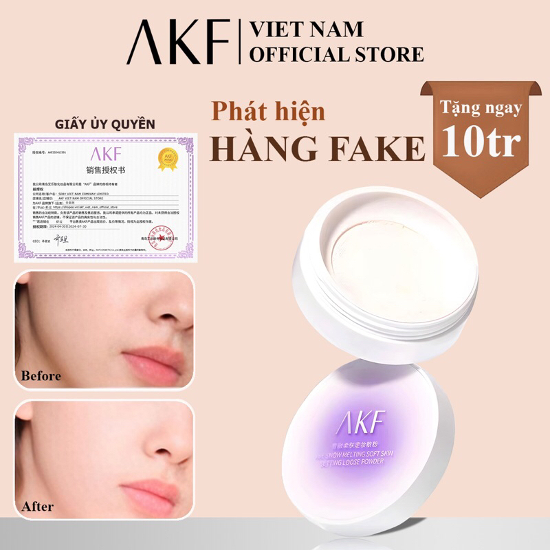 { AKF } Phấn phủ định hình trang điểm lâu trôi,chống nước-Phấn phủ AKF ...