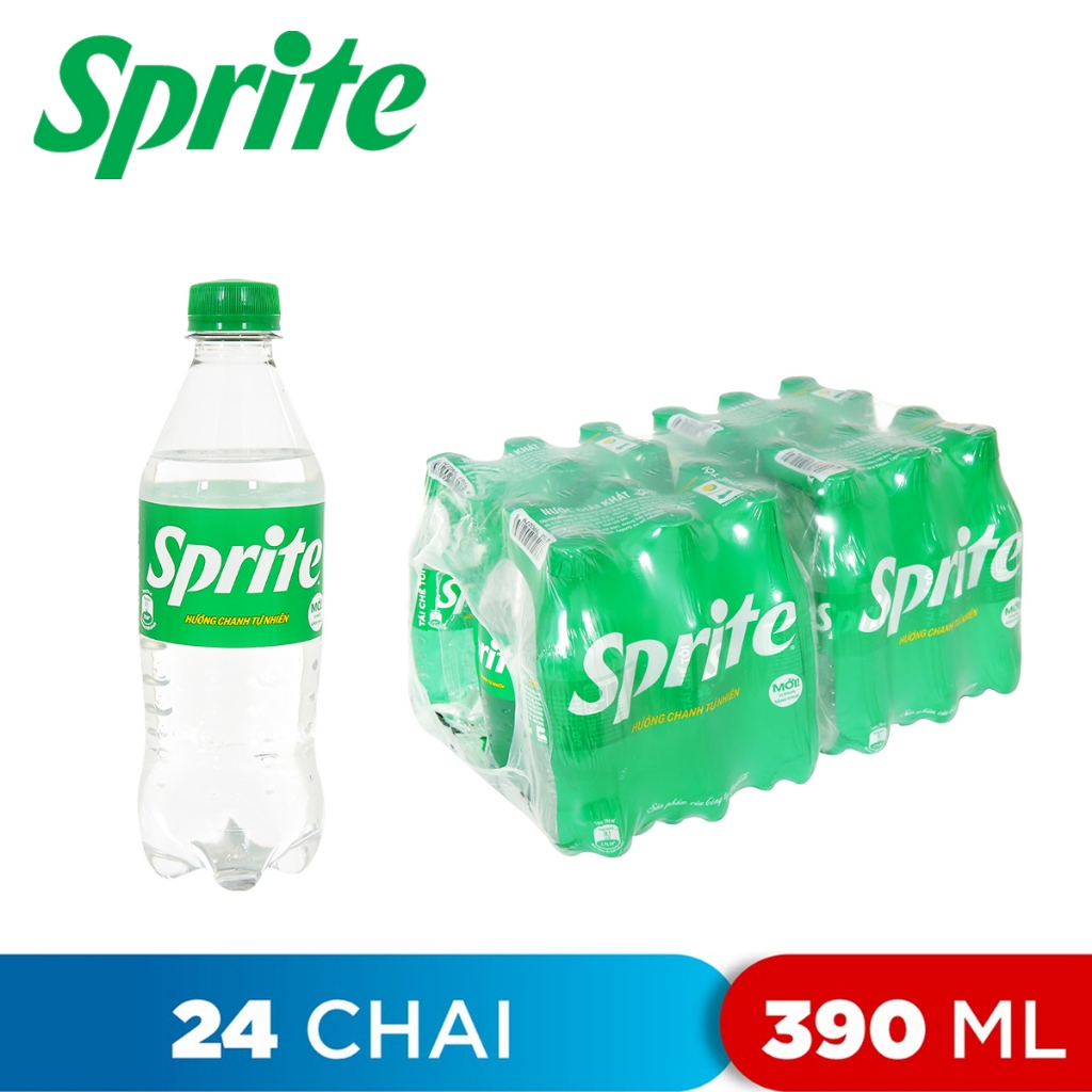 THÙNG 24 CHAI NƯỚC NGỌT HƯƠNG CHANH SPRITE 390ML | Shopee Việt Nam
