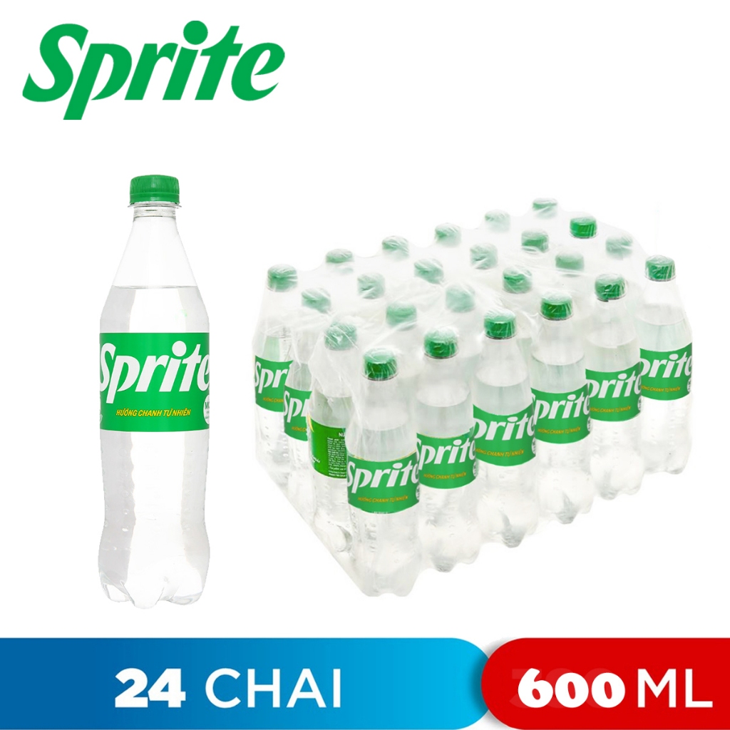 THÙNG 24 CHAI NƯỚC NGỌT HƯƠNG CHANH SPRITE 600ML | Shopee Việt Nam