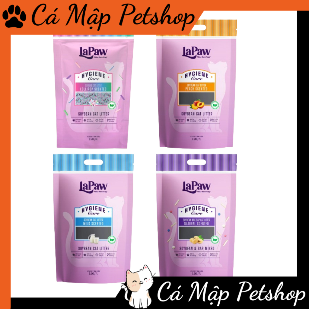 Cát đậu nành cho mèo Lapaw, Cát Lapaw đậu nành cho mèo Túi 7L-2.5kg ...