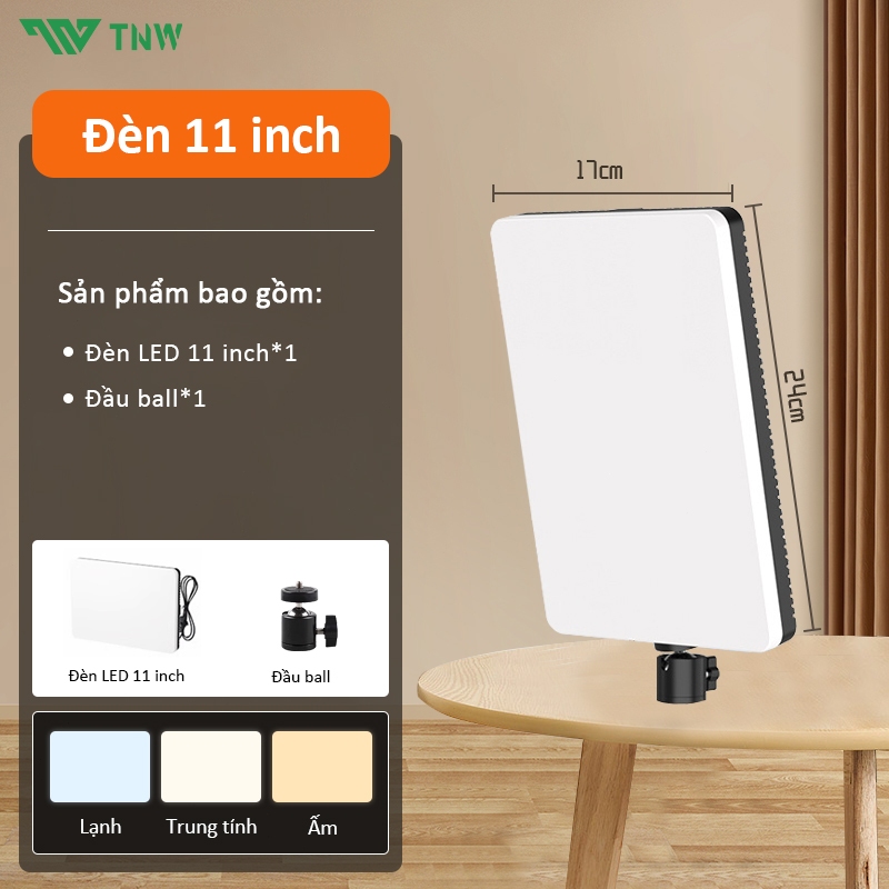 TNW 11 Inch Đèn LED Panel,Đèn Studio,3 màu có thể điều chỉnh,Đèn LED ...