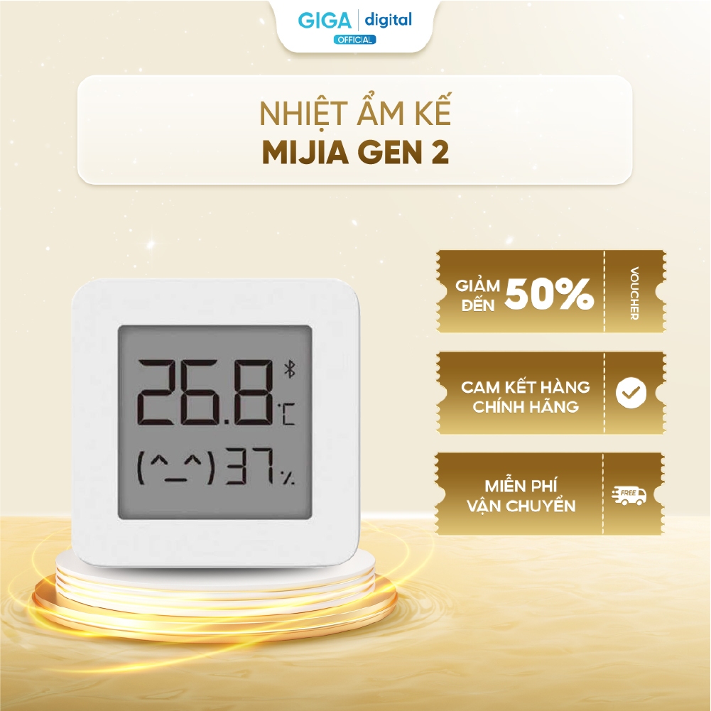 Nhiệt ẩm kế Xiaomi Mijia gen 2 (Mi Temperature and Humidity Monitor 2 ...