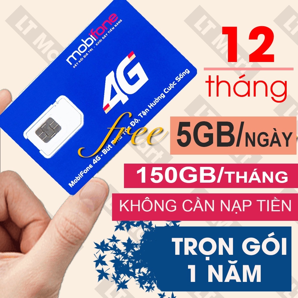 SIM 4G CHUYÊN PHÁT WIFI Ô TÔ TỐC ĐỘ CAO SIM MOBI 12MDT50 MDT350 MDT150 ...