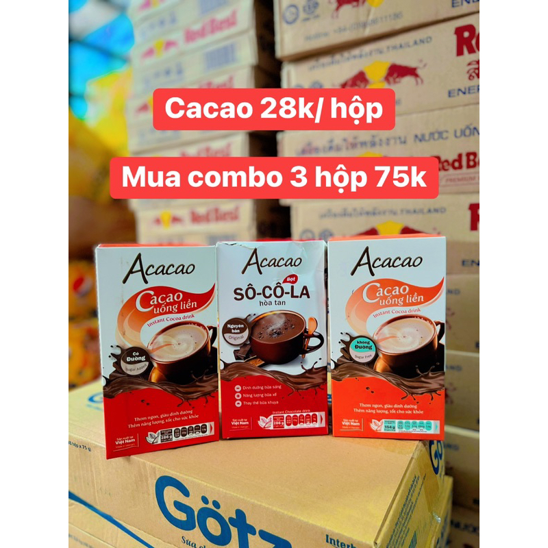 Cacao uống liền Acacao ( hộp 11 gói ) | Shopee Việt Nam