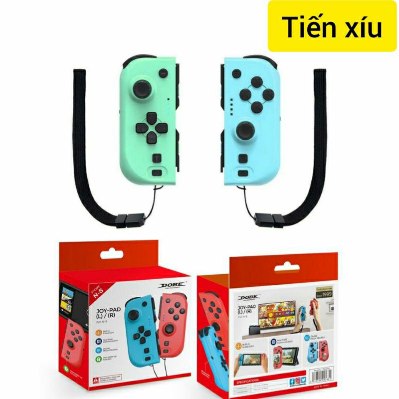 Tay cầm Joycon Dobe Nintendo Switch Lite /v1/v2/Oled chức năng rung , cảm biến chuyển động , có ...