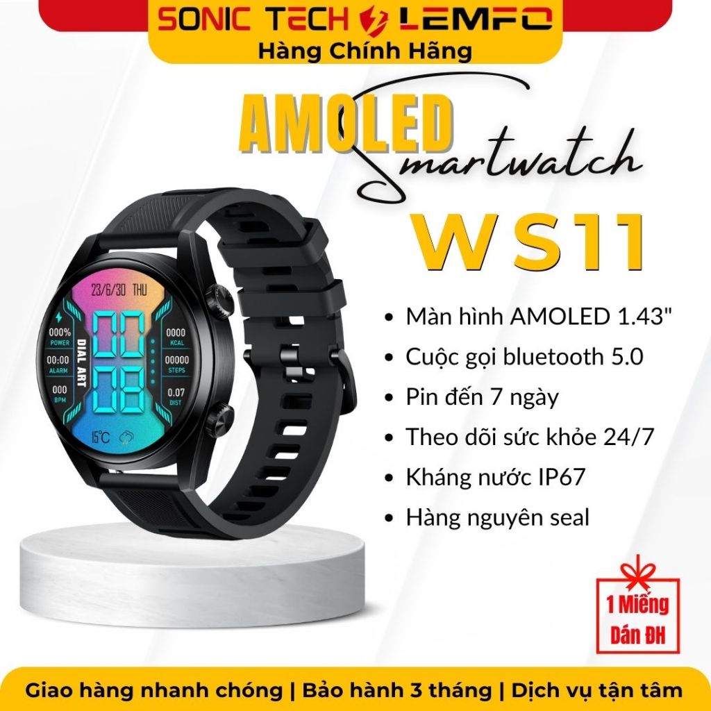 [Chính hãng LEMFO]Đồng hồ,Smart watch WS11,nghe gọi bluetooth,nhận ...