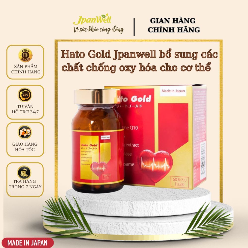 Viên uống Hato Gold Jpanwell bổ sung các chất chống oxy hóa cho cơ thể ...