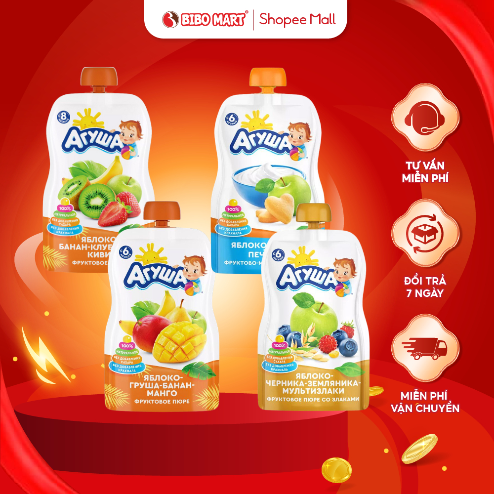 Trái Cây Nghiền Agusha Vị Hoa Quả Bổ Sung Chất Dinh Dưỡng Vitamin Giúp ...