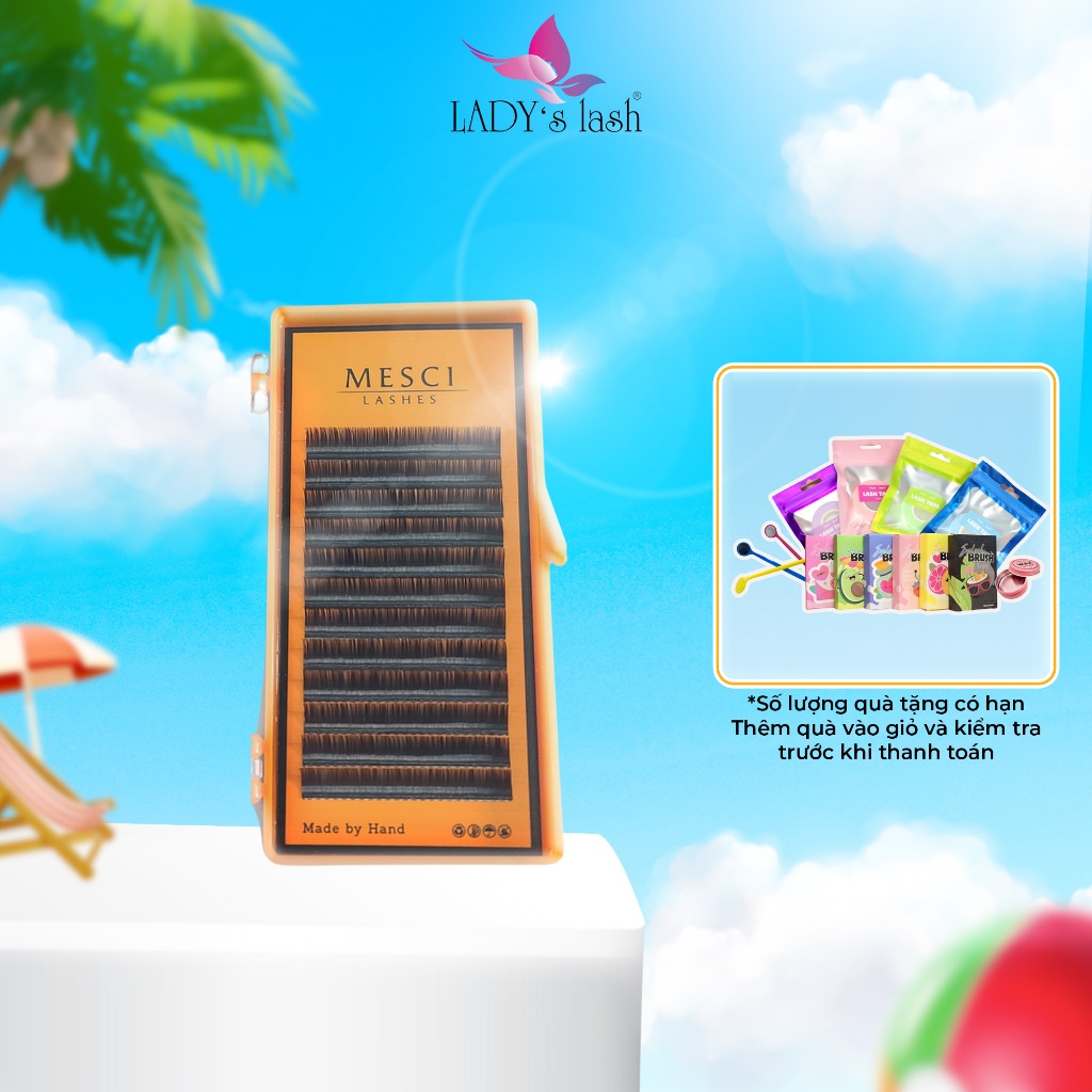 Mi Nối Mesci 12line - 0.07 C CC D U nối Classic, silk đen mềm, ít bóng ...