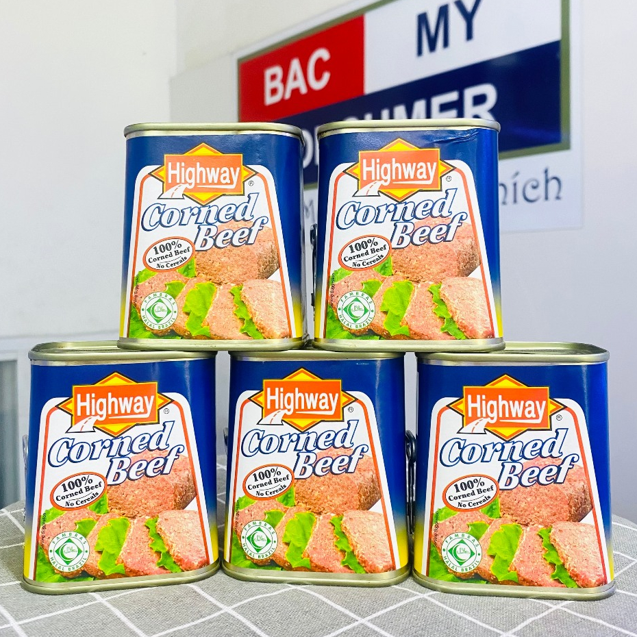 Thịt hộp bắp bò Highway Corned Beef 340g | Shopee Việt Nam