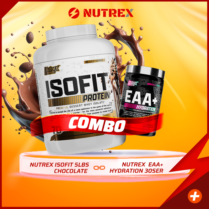 Combo Hỗ Trợ Luyện Tập Và Phục Hồi Cơ Bắp Nutrex Isofit 5lbs (Chocolate)+Nutrex Eaa+Hydration ...