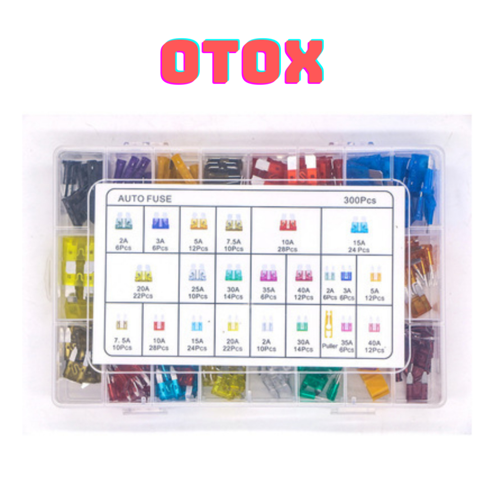 Cầu chì ô tô xe máy thập cẩm 300 cái OTOX | Shopee Việt Nam