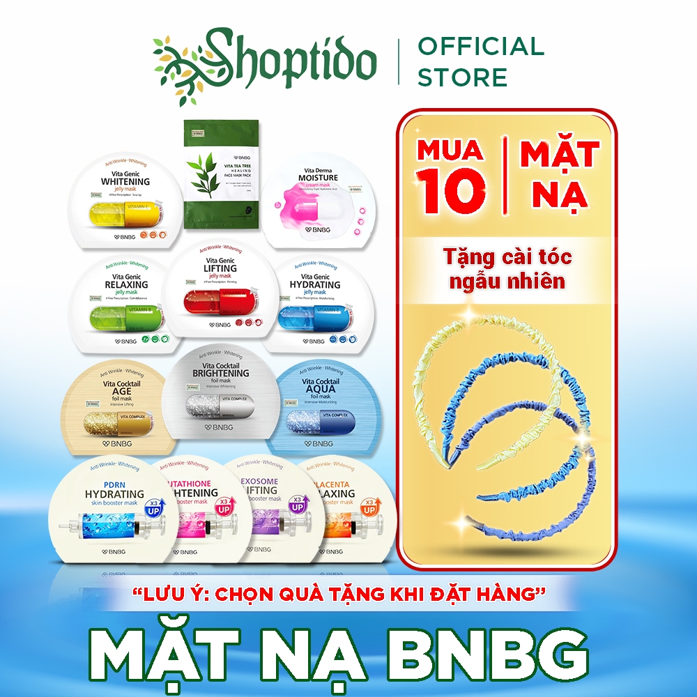 Combo 10 Mặt nạ giấy BNBG Vita Genic Jelly Mask 30ml Mix NPP Shoptido ...