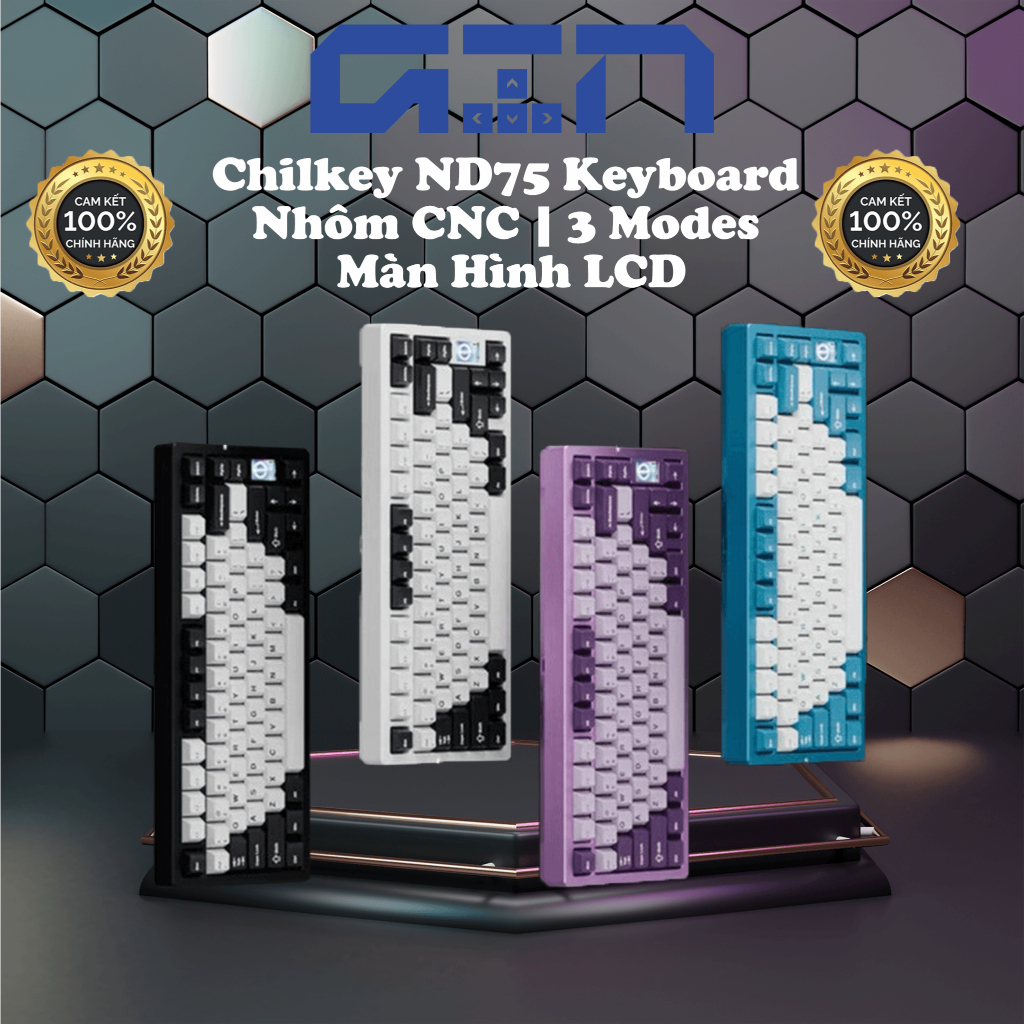 [Hỏa Tốc Sẵn Hàng] Bàn phím cơ Chilkey ND75 Mạch 1.6 Keyboard | Nhôm ...