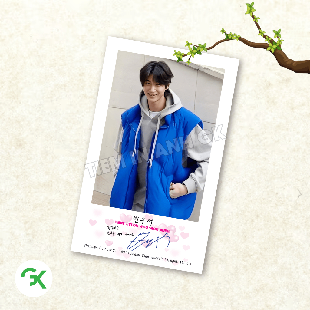 Bộ sưu tầm ảnh Pola BYEON WOO SEOK và KIM HYE YOON (Part 1) - Có chữ kỹ - Size 9x5.5cm | Shopee ...
