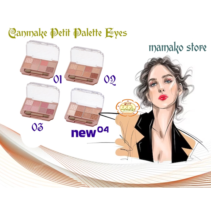 Canmake/ Bảng phấn mắt 8 màu Canmake Petit Palette Eyes Nhật Bản/#Canmake Palette Eyes/video là ...