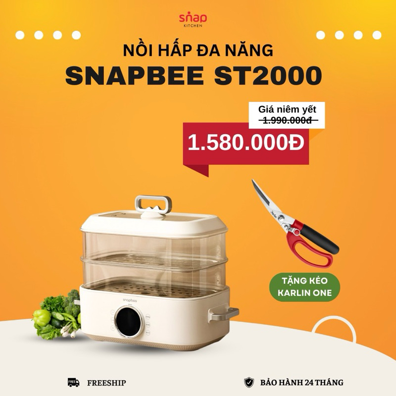 [CHÍNH HÃNG] Nồi Hấp Đa Năng SNAPBEE ST2000 - Dung Tích 20 Lít - Hấp ...