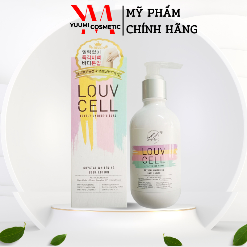 Kem dưỡng ẩm trắng da body Louv Cell Crystal Whitening Body Lotion ...
