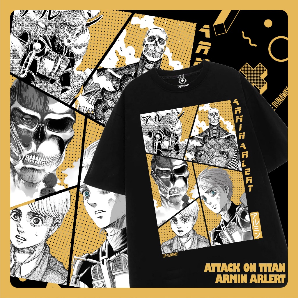 Áo phông Attack on Titan: Armin Arlert Collage 100% Cotton Nam / Nữ by ...