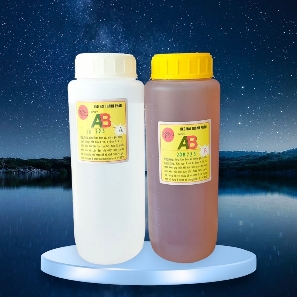 KEO DÁN GỖ EPOXY 2 THÀNH PHẦN AB (1KG A + 1KG B) | Shopee Việt Nam