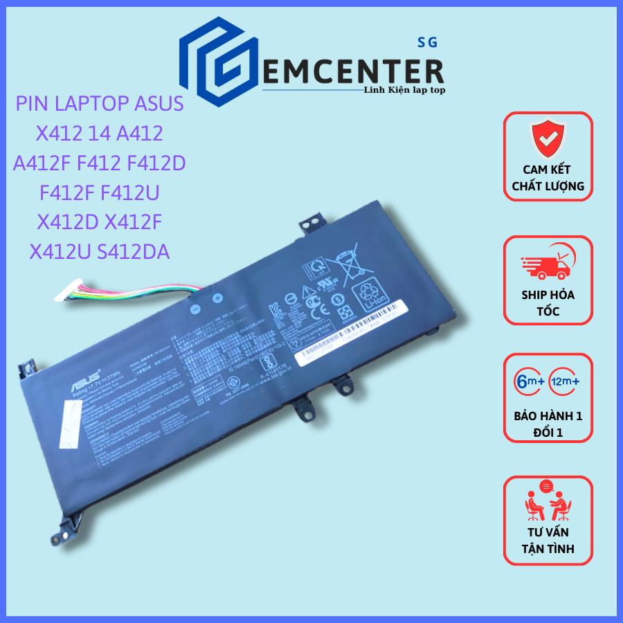 PIN LAPTOP ASUS X412 14 A412 A412F F412 F412D F412F F412U X412D X412F ...