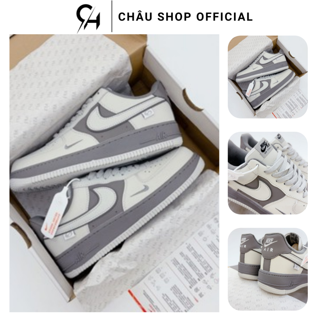 Giày Nike_AF1 Nam Nữ, Giày Thể Thao_AF1 Màu Xám 1 07 Low Dark Grey ...