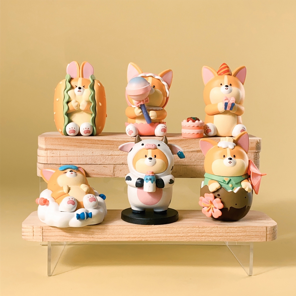 Mô Hình Corgi ham ăn bao gồm 12 nhân vật vô cùng đáng yêu | Shopee Việt Nam