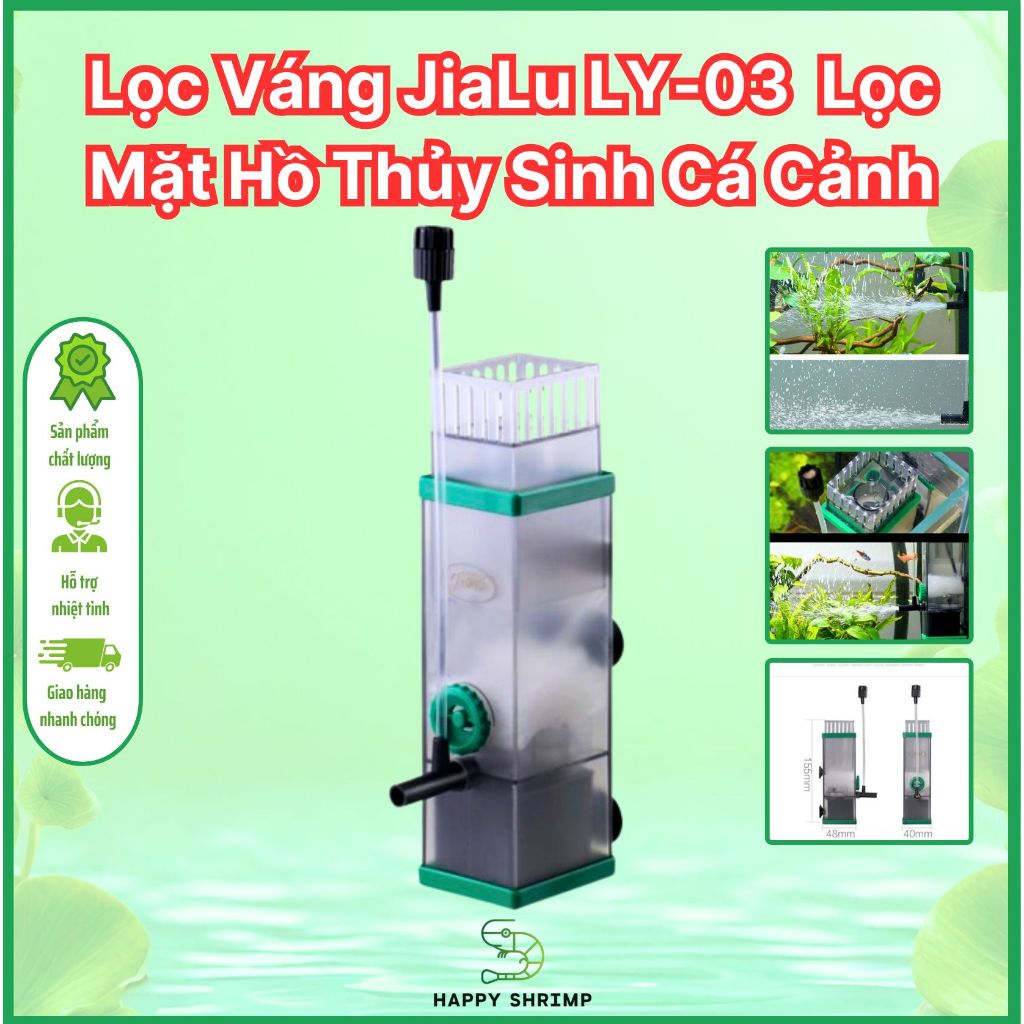 Lọc váng JiaLu LY03 Công Suất 5w 300l/h Lọc Mặt Hồ Thủy Sinh Cá Cảnh ...