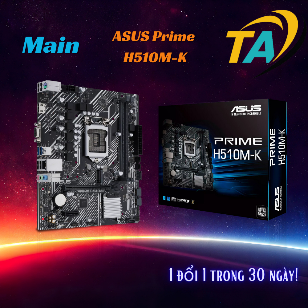 Main ASUS Prime H510M-K Socket 1200 2 khe ram hàng chính hãng | Shopee ...