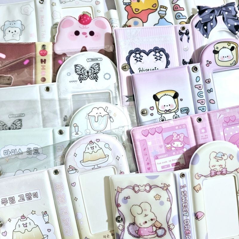 Tổng hợp collect book, album sổ đựng ảnh, thẻ hình, card bo góc thần ...