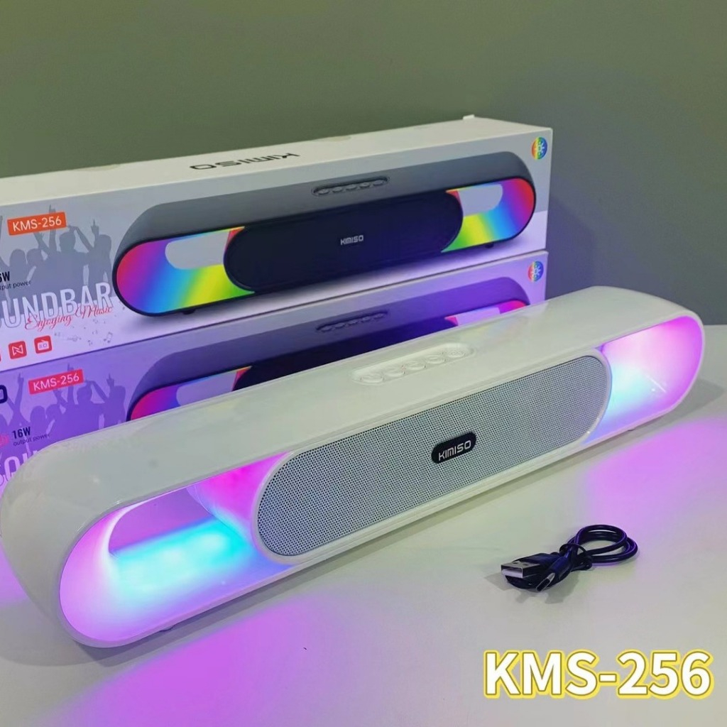 Loa Bluetooth Kimiso KMS 256 Âm Thanh Hay Siêu Trầm Công Suất Lớn - Thiết kế mới full LED RGB để ...