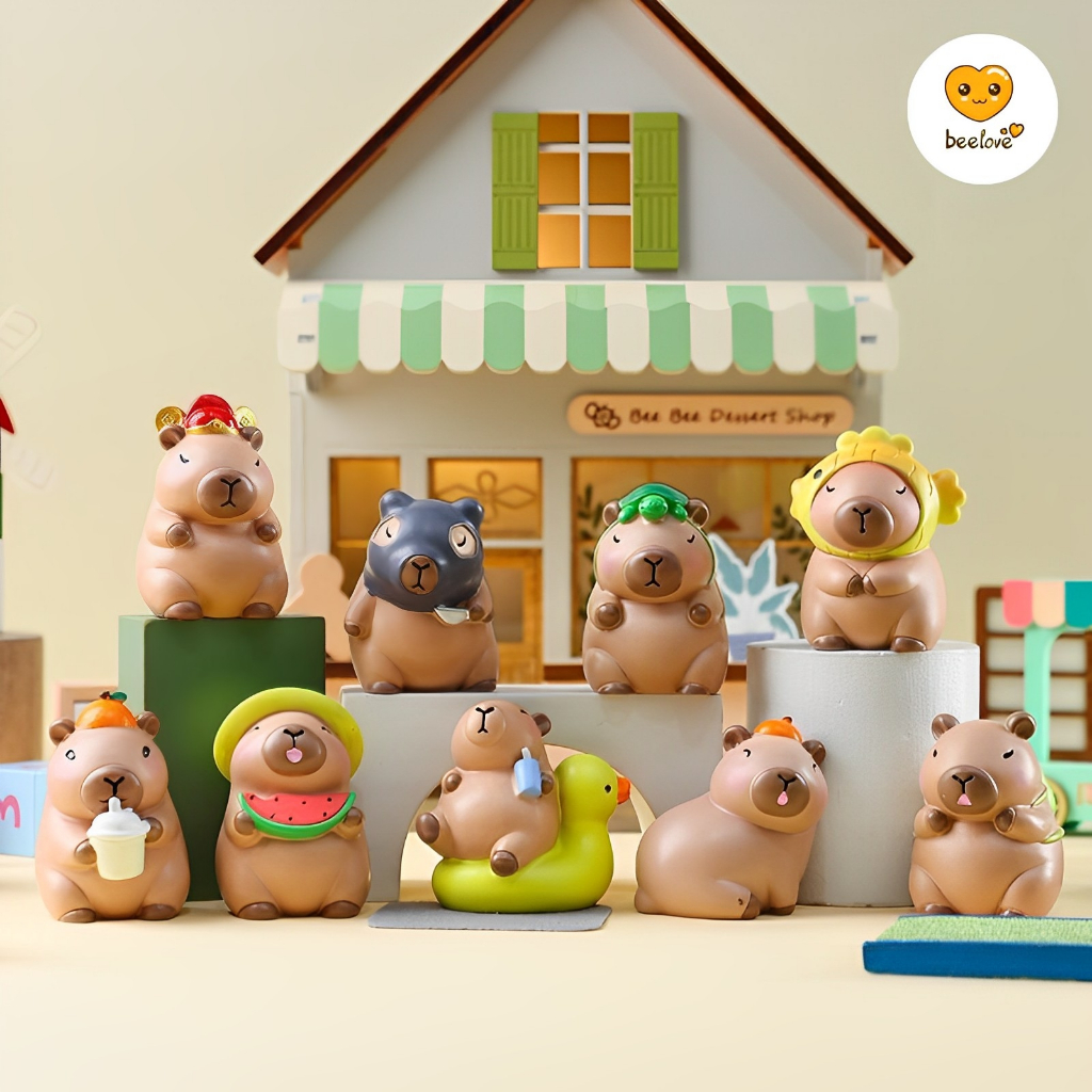 Mô hình hộp mù Blind box Capybara SIZE TO- Decor trang trí bàn, Quà ...