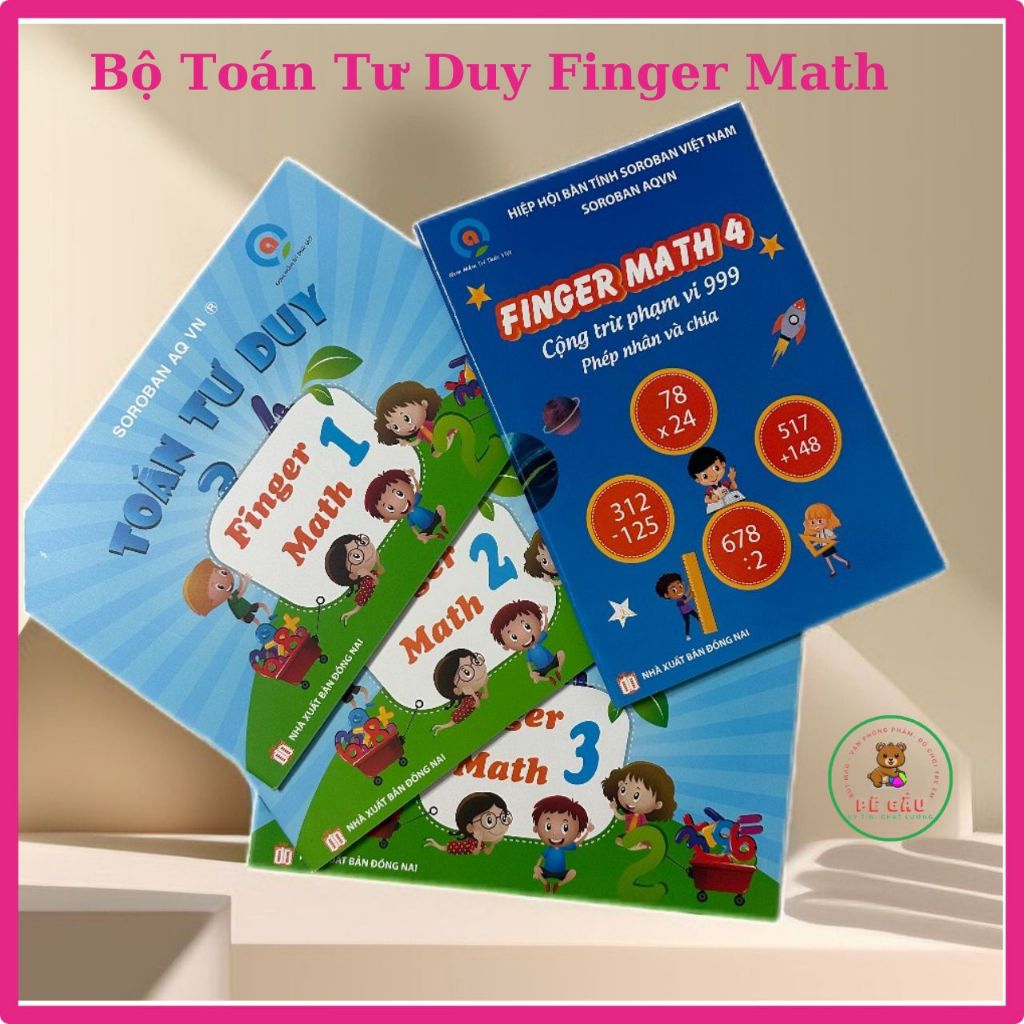 Bộ Toán Tư Duy Finger Math Nhật Cho Trẻ Từ 5-12 Tuổi, Tăng Phản Xạ, Tập ...