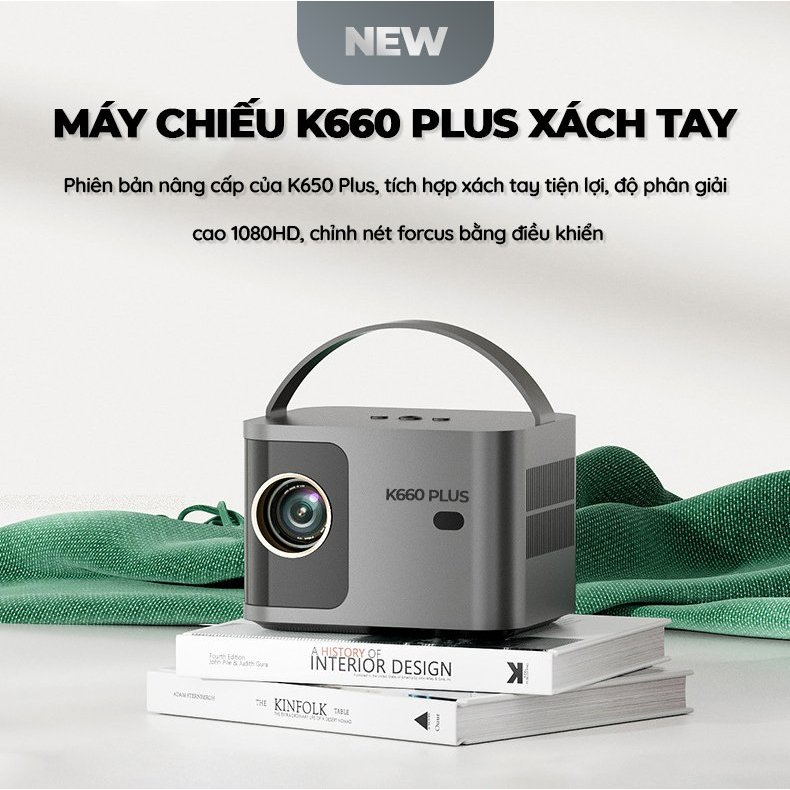 Máy Chiếu 4K Siêu Nét KAW K660 Plus Android 10, Kết Nối Điện Thoại ...
