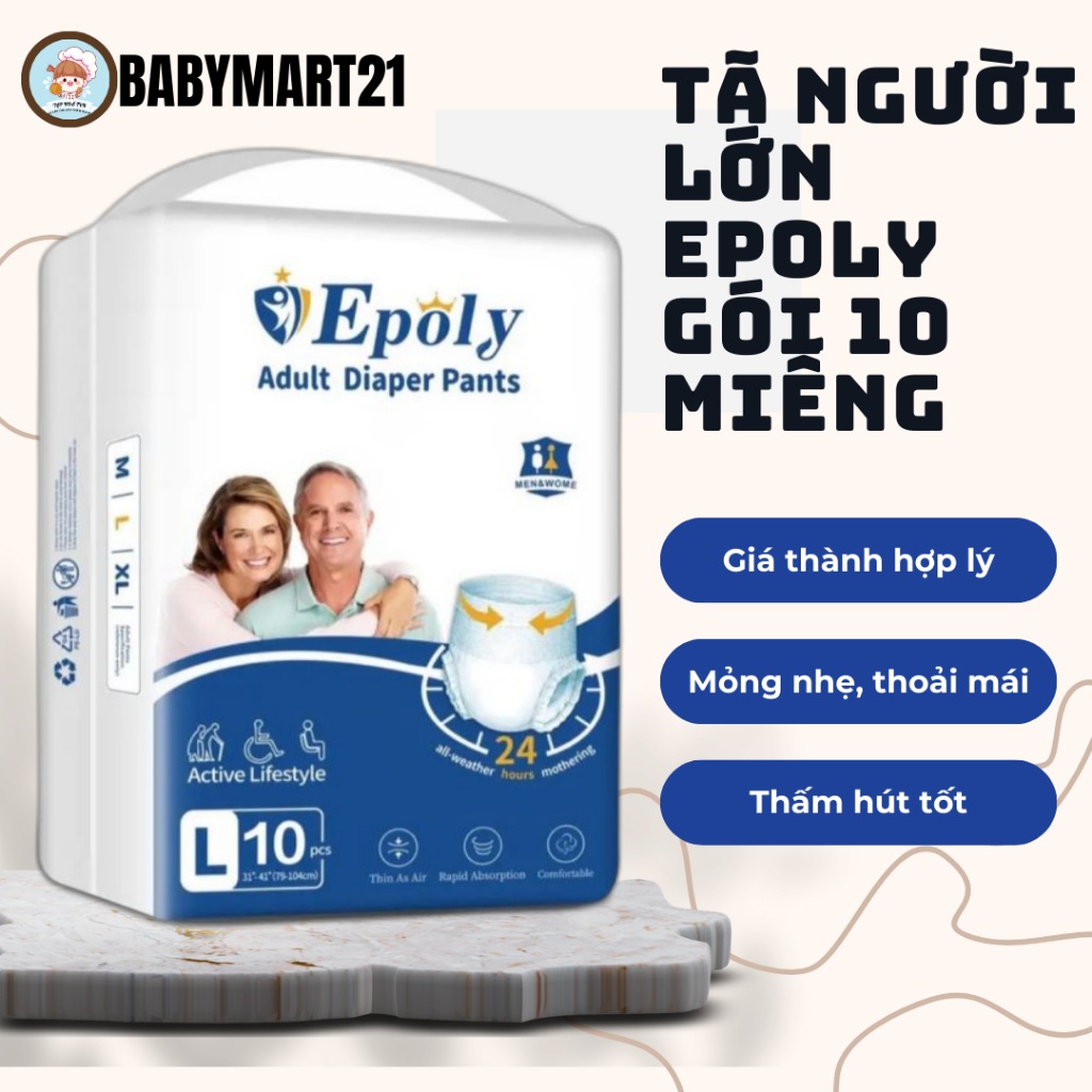 COMBO 30-50M Bỉm quần-Bỉm dán người già Epoly/Ipaly chất lượng giá tốt ...