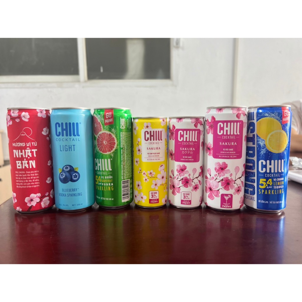 [Lon tự chọn] CHILL COCKTAIL các vị - Chuẩn vị Bar - Nước trái cây lên ...