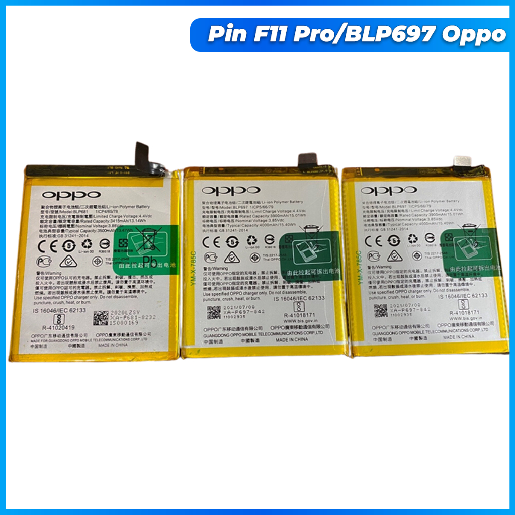 Pin linh kiện oppo F11 pro BLP697 3900, 4000mAh | Shopee Việt Nam