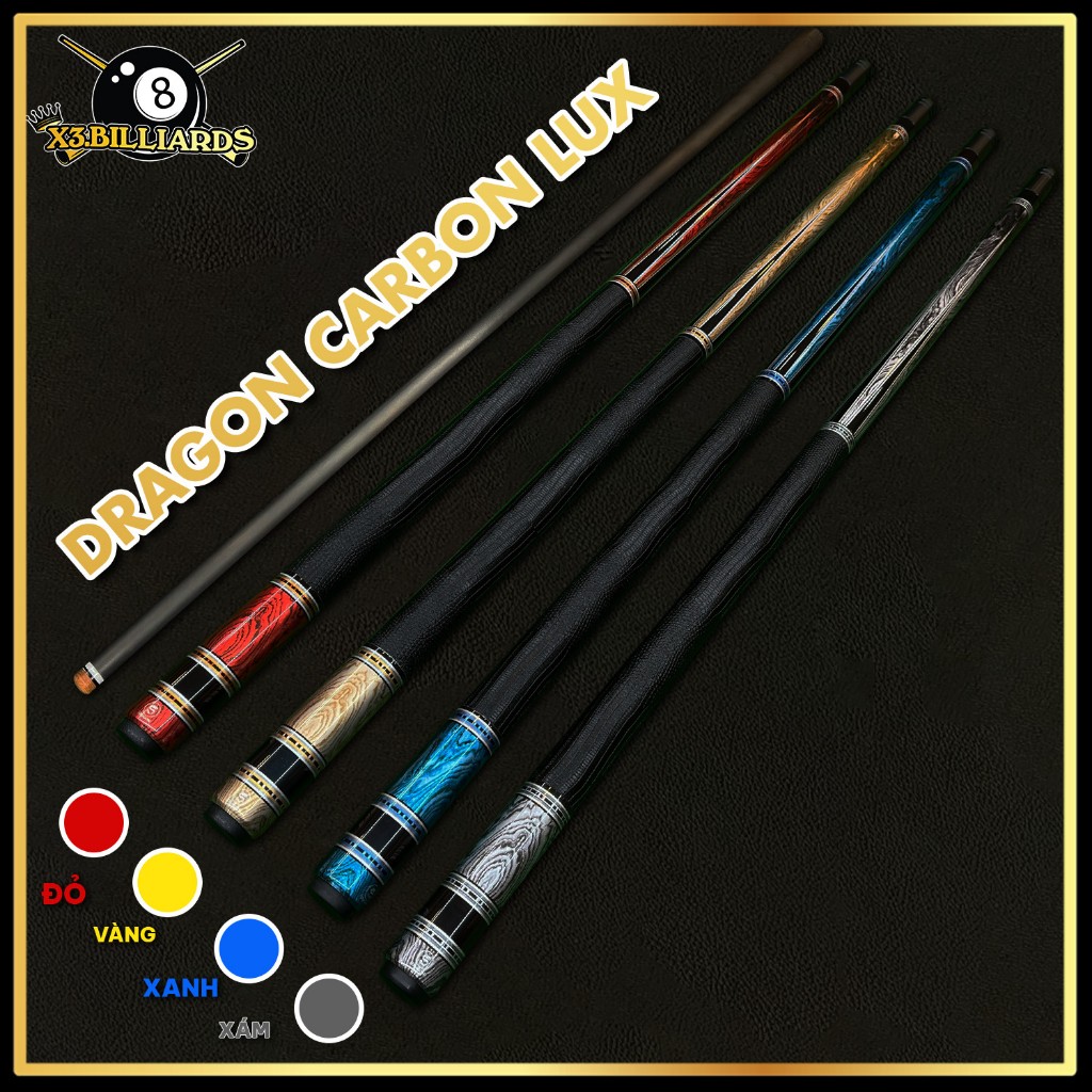 [Hàng Chính Hãng] Cơ Bida Lỗ Dragon Lux Full Carbon Tay Bọc Da Cao Cấp ...