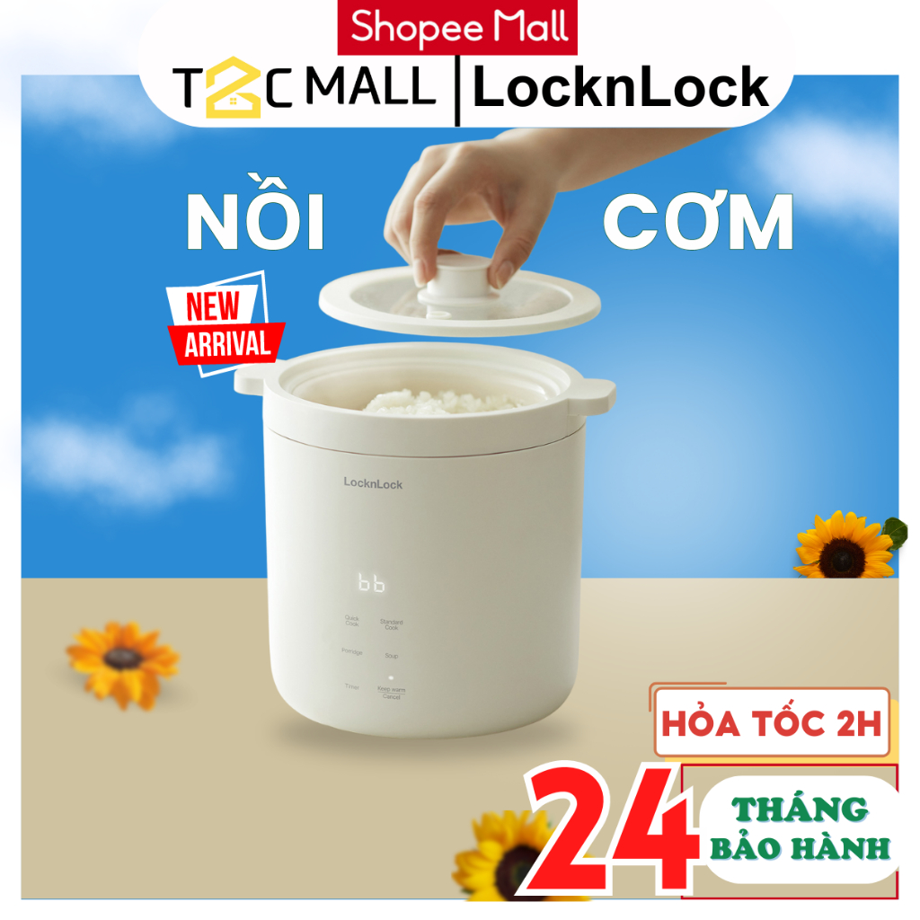 Nồi Cơm Điện LocknLock Nồi Cơm Mini Nhỏ Đa Năng Chống Dính Chính Hãng ...