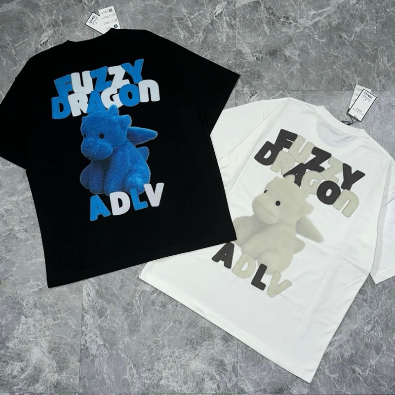 ÁO THUN ADLV FUZZY FONT DRAGON CHÍNH HÃNG | Shopee Việt Nam