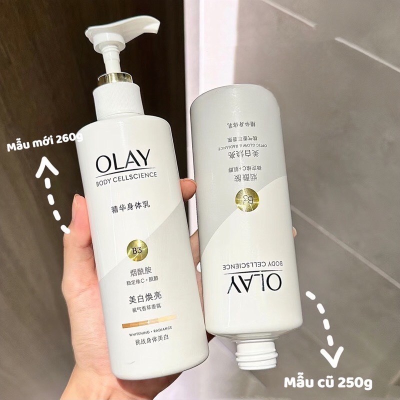 Dưỡng thể kích trắng OLAY Body Cellscience B3 + Body Lotion Whitening ...