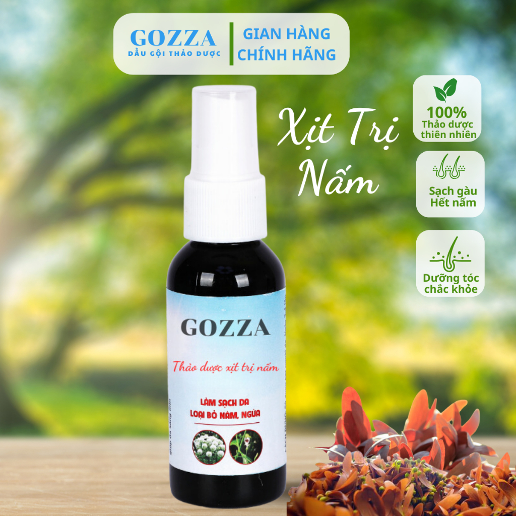 Xịt tinh dầu Gurjun Gozza giúp sách gàu hết nấm ngứa | Shopee Việt Nam