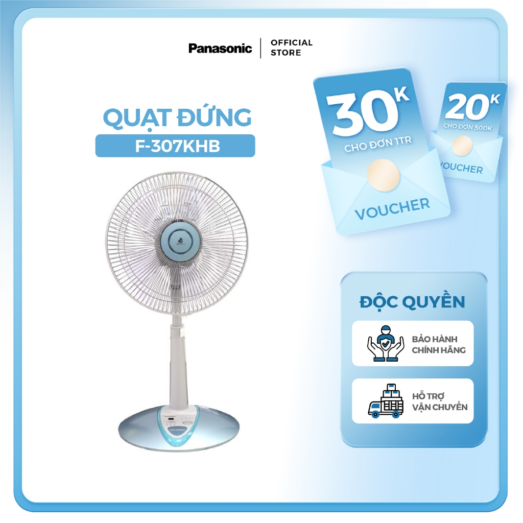 Quạt đứng Panasonic model F-307KHS/ F-307KHB 37W màu xanh, bạc | Shopee ...